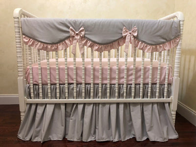 Custom Scalloped Crib Rail Cover - Choose Your Fabrics - Just Baby Designs