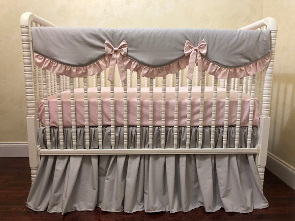 Custom Scalloped Crib Rail Cover - Choose Your Fabrics - Just Baby Designs