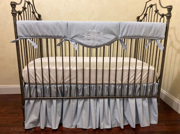 Custom Single Scallop Crib Rail Cover - Choose Your Fabrics - Just Baby ...