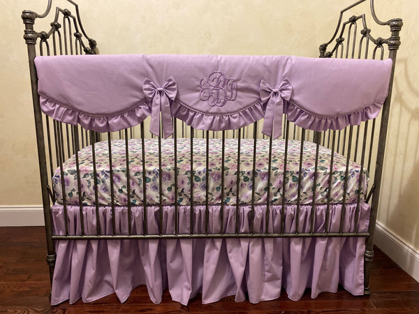 Custom Scalloped Crib Rail Cover - Choose Your Fabrics - Just Baby Designs