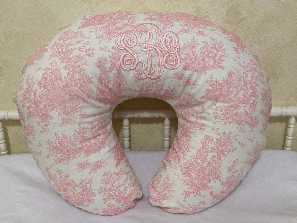 Baby Girl Floral Stripes with Pink Toile Crib Bedding, Pink Baby Beddi ...