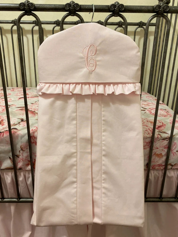 Pale Pink Hanger Style Diaper Stacker - Just Baby Designs