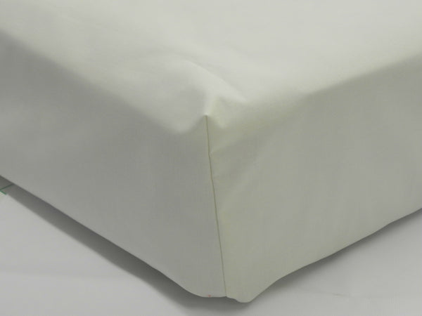 Crib Sheet - Ivory Cream Solid Cotton - Just Baby Designs